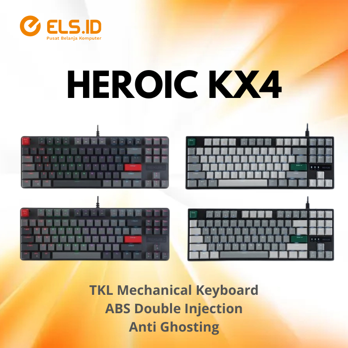 Jual Rexus Heroic KX4 Keyboard Mechanical TKL RGB | Shopee Indonesia