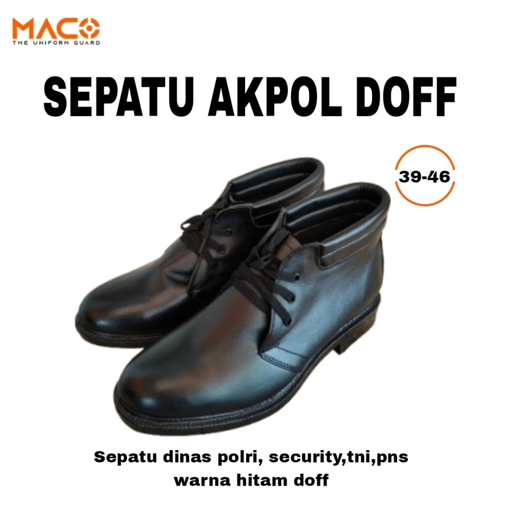 Jual SEPATU PDH AKPOL DOFF DINAS Polri,satpam,TNI,pns | Shopee Indonesia