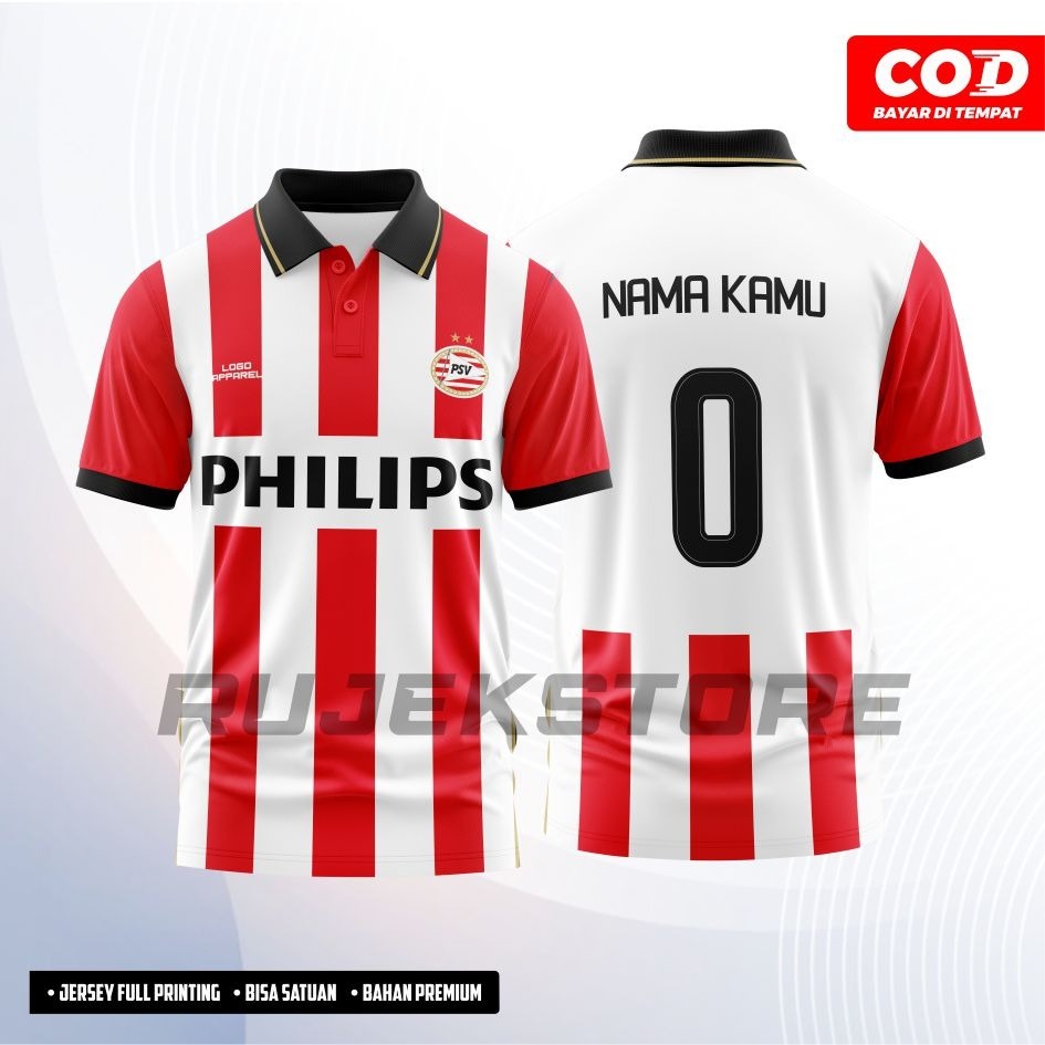 Jual Jersey PSV Eindhoven 2015/2016 Full Printing | Shopee Indonesia