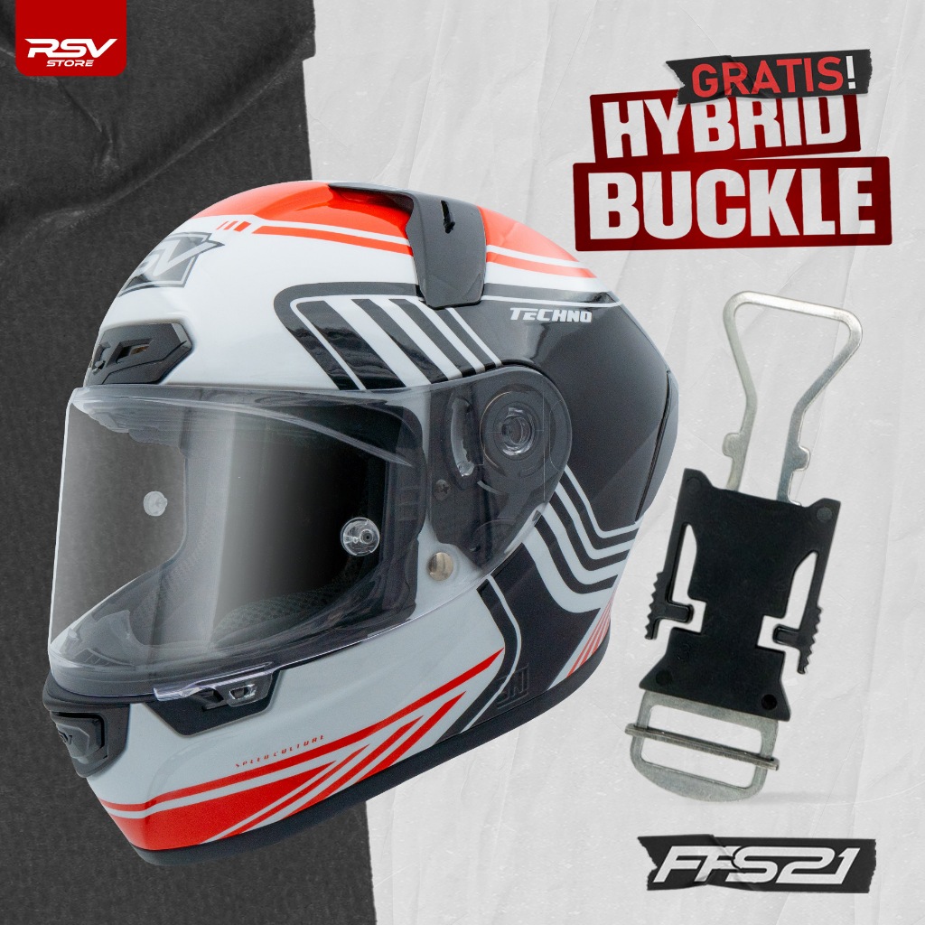 Jual RSV FFS21 SERIES (SEMUA WARNA & MOTIF) FULL FACE HELMET + Free ...