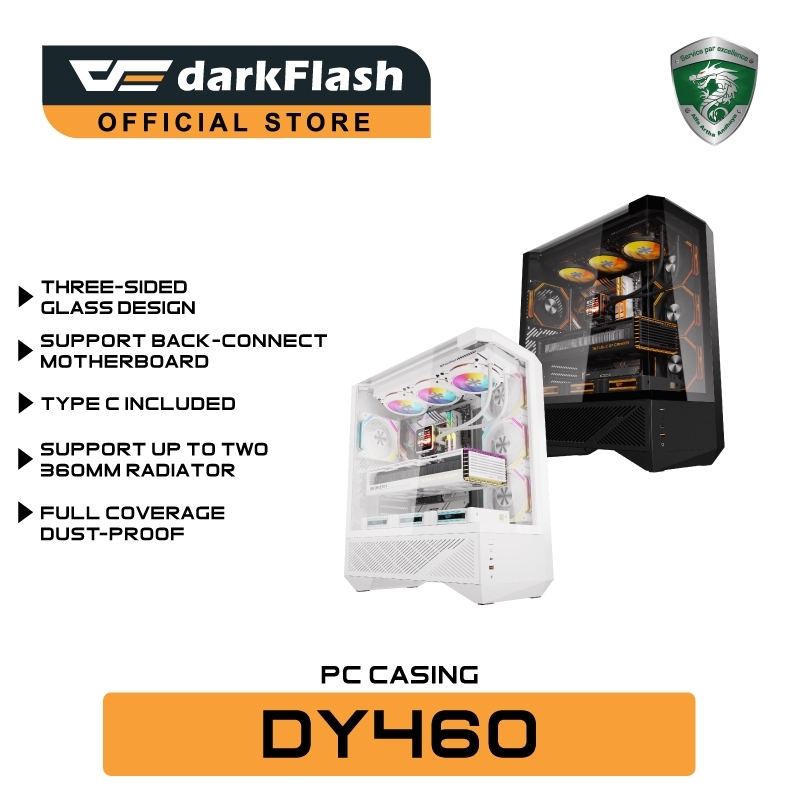 Jual darkFlash DY460 ATX PC Casing [Termasuk 4 Fan ARGB] / Casing PC ...