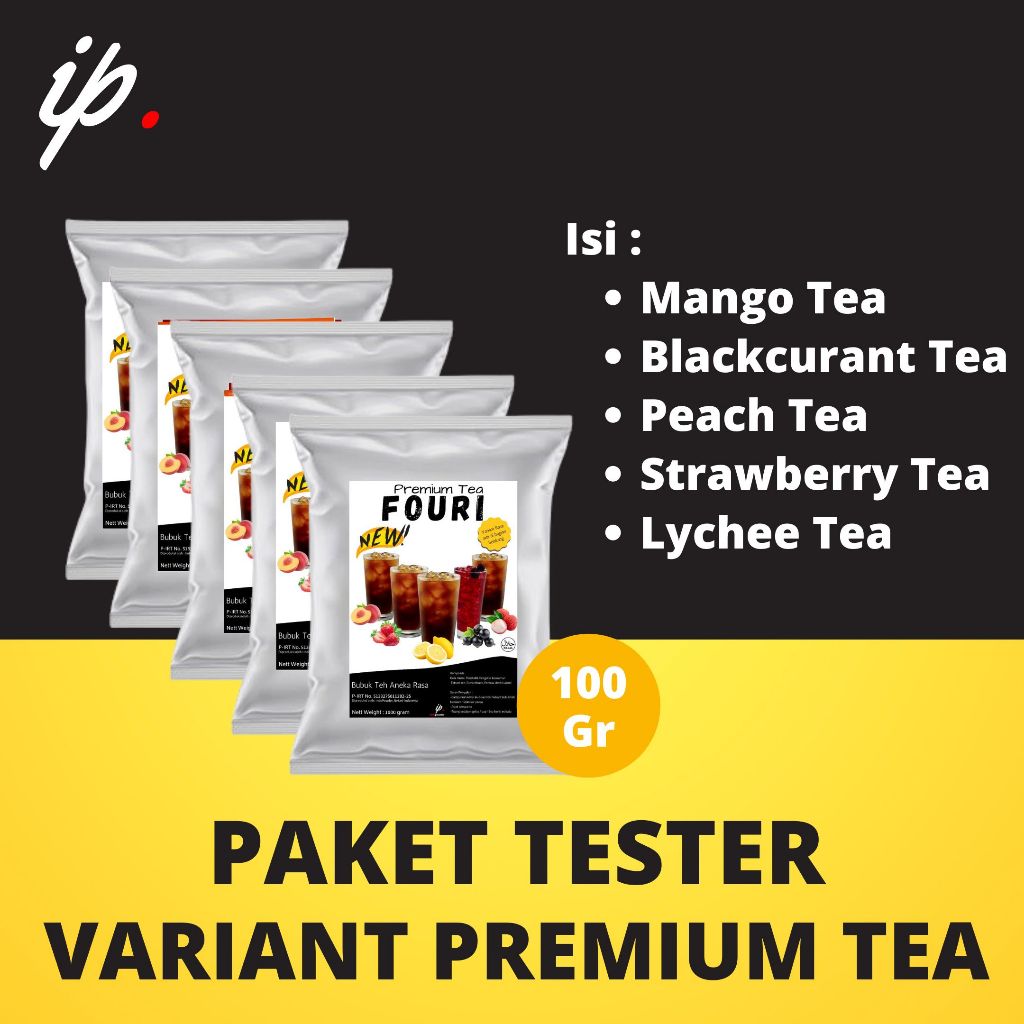 Jual Indopowder - PAKET TESTER / SAMPLE Best 5 Bubuk Varian PREMIUM TEA ...