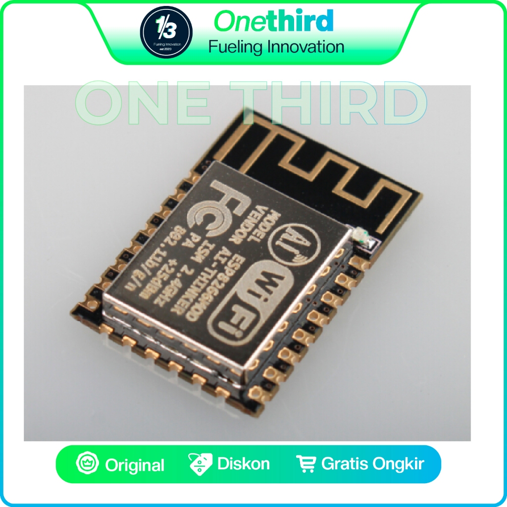Jual ESP8266 ESP-12F WiFi Module dengan Antena PCB – IoT Wireless ...