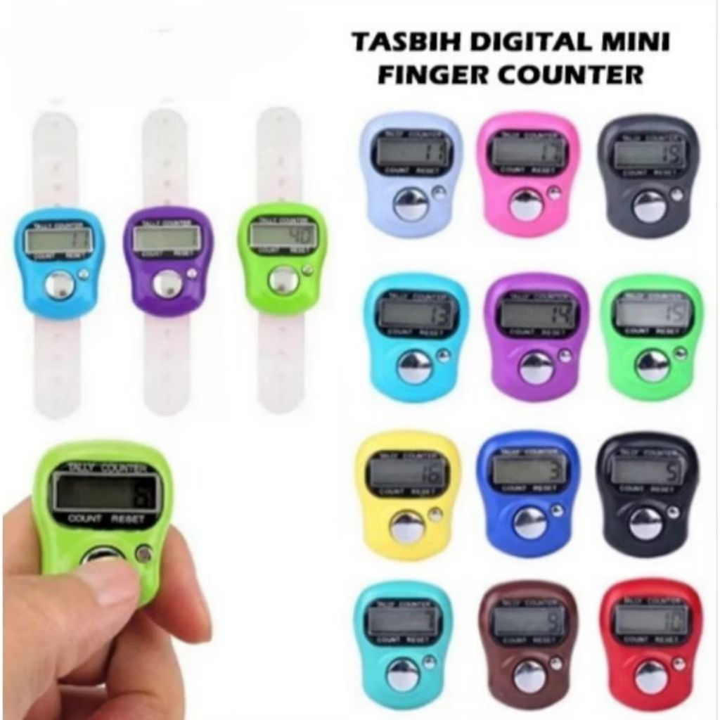 Jual Tasbih Digital Mini Alat Hitung Elektronik Finger Mini LED Hand ...