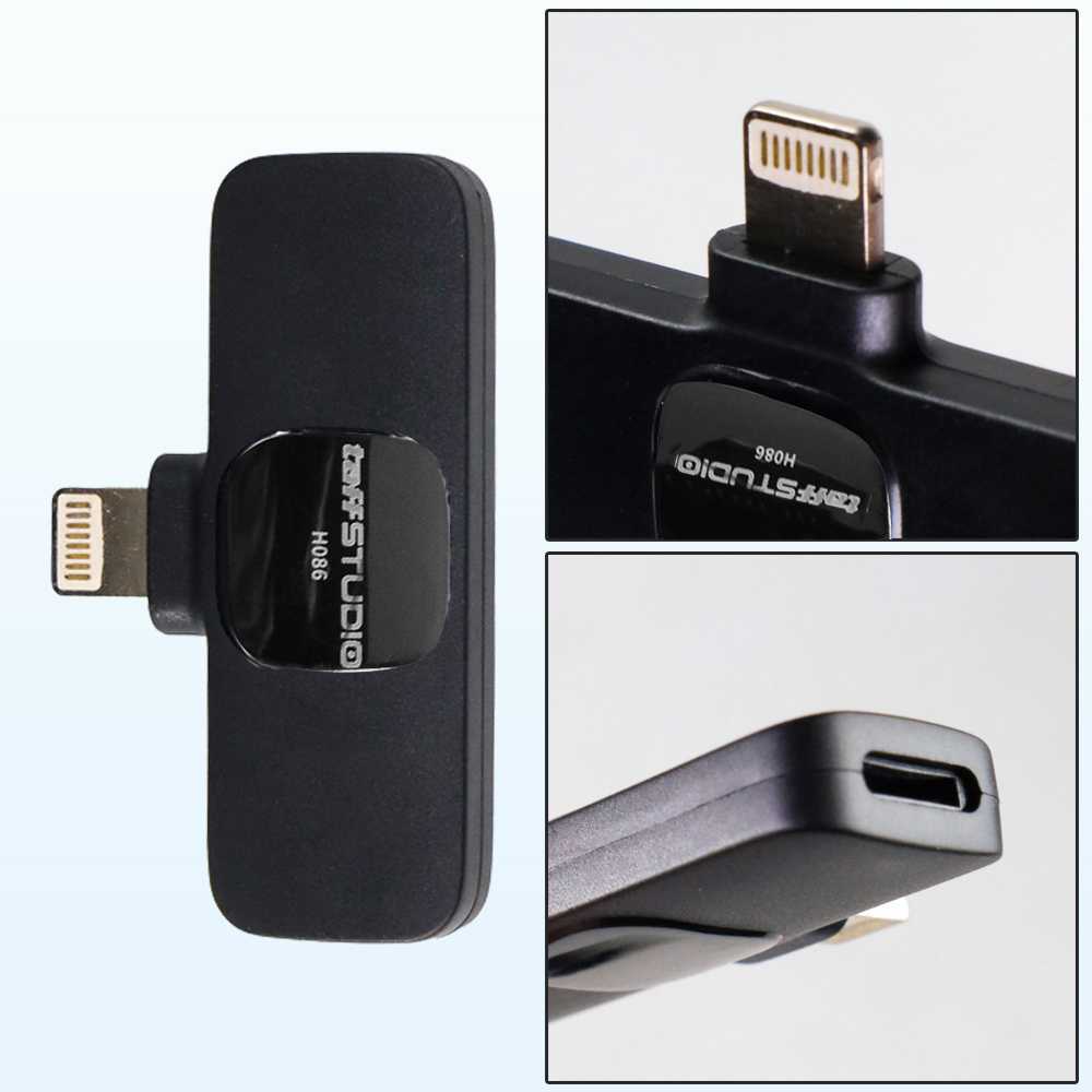 Jual Mikrofon Wireless iPhone Clip On Mic TaffSTUDIO Lightning Port ...