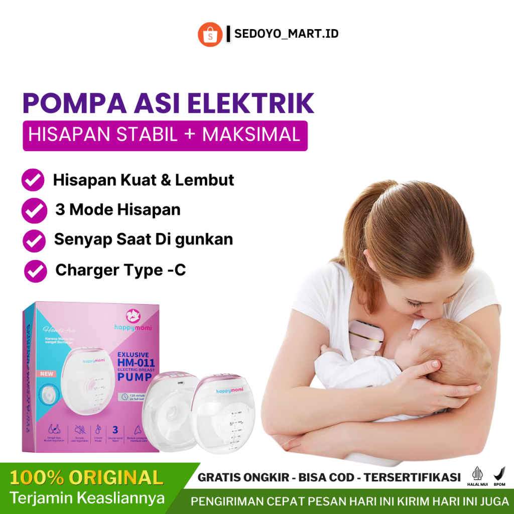 Jual Pompa ASI Electric Tanpa Kabel Otomatis Portabel Alat Pumping ASI ...