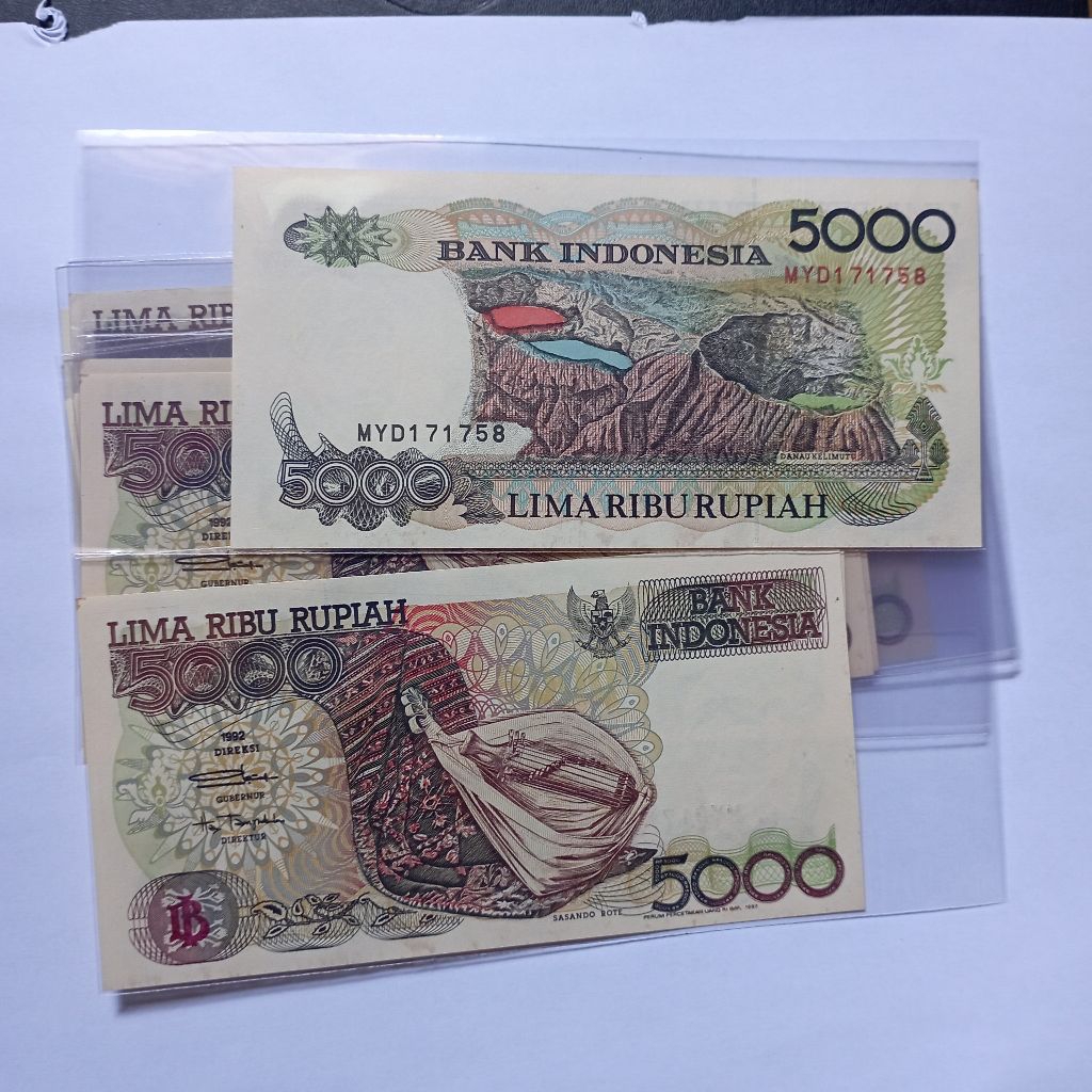 Jual 5000 rupiah uang kertas sasando tahun 1992 baru asli | Shopee ...