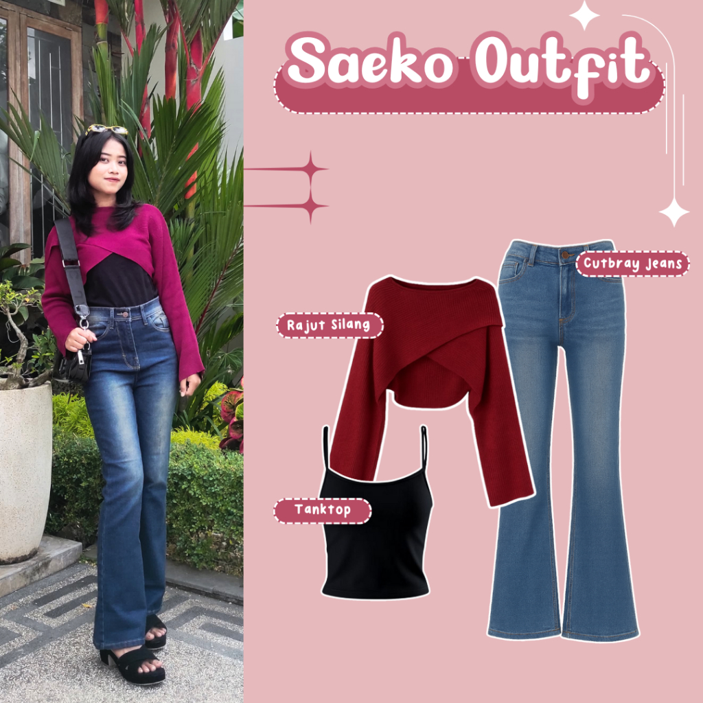 Jual Saeko Outfit Set | Setelan OOTD Korean Style | Outfit Hangout & Kuliah | Fashion Wanita ...