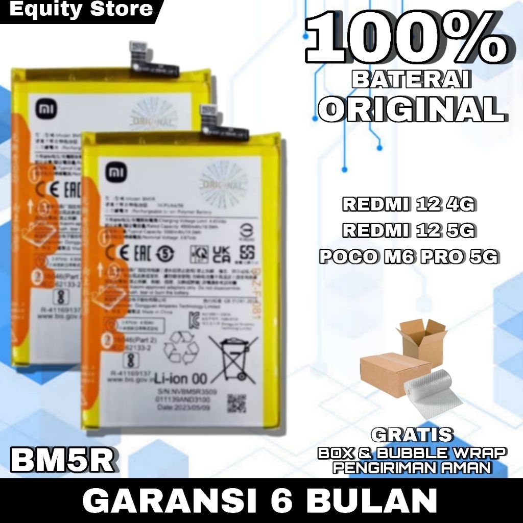 Jual BATERAI BATRAI BATRE BATTERY XIAOMI REDMI 12 4G / REDMI 12 5G ...