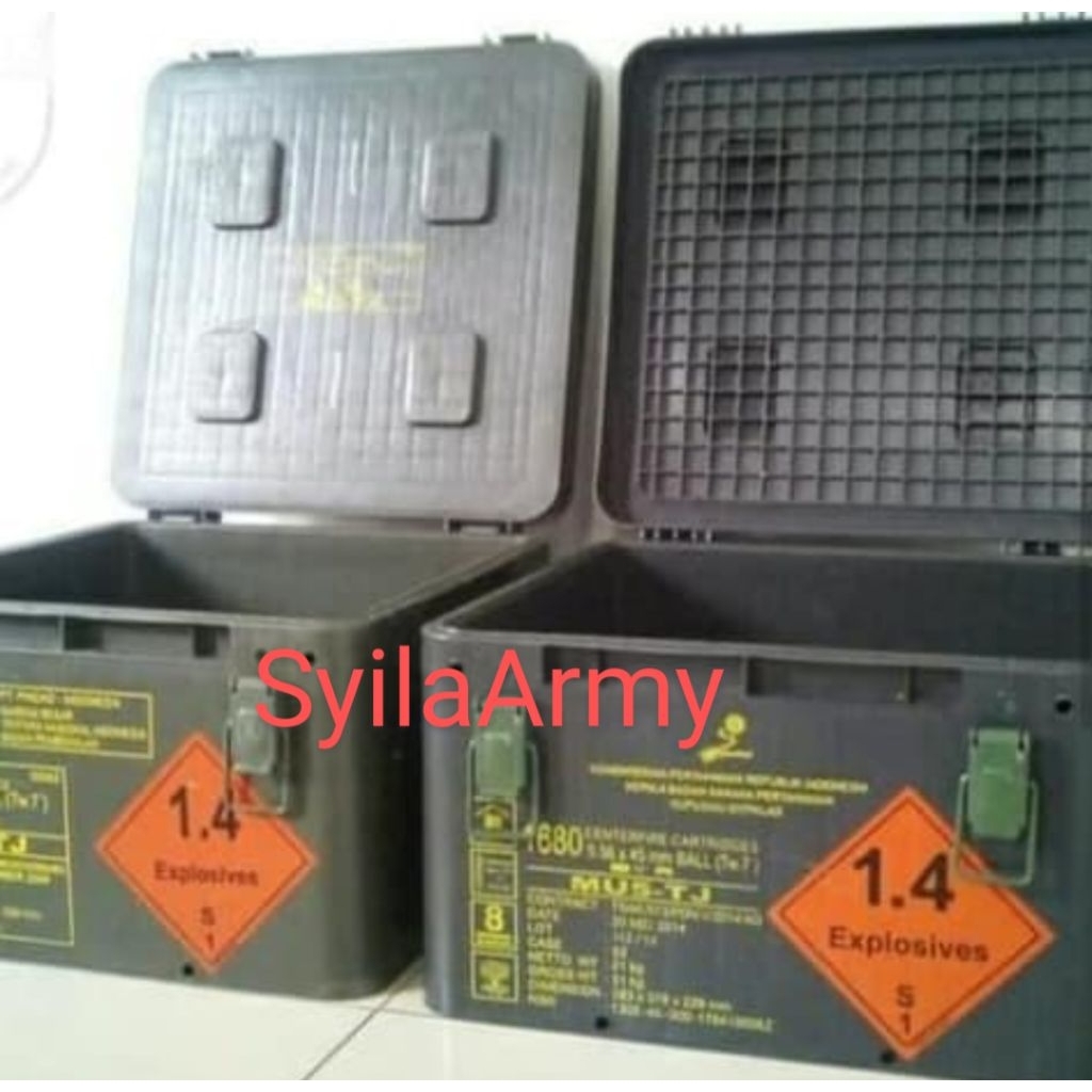 Jual KOTAK BOK BEKAS PELURU PLASTIK, KOTAK BOK PINDAD, BEKAS PELURU ...