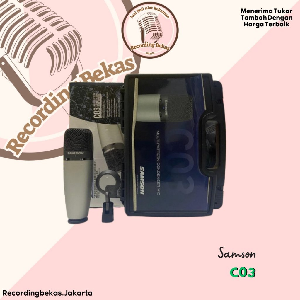 Jual Mic Condenser Samson C03 | Shopee Indonesia