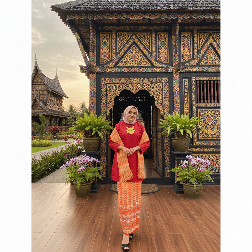 Jual Datia Songket - Set Baju Kurung Rok Songket dan Selendang | Baju Kurung Melayu | Shopee ...