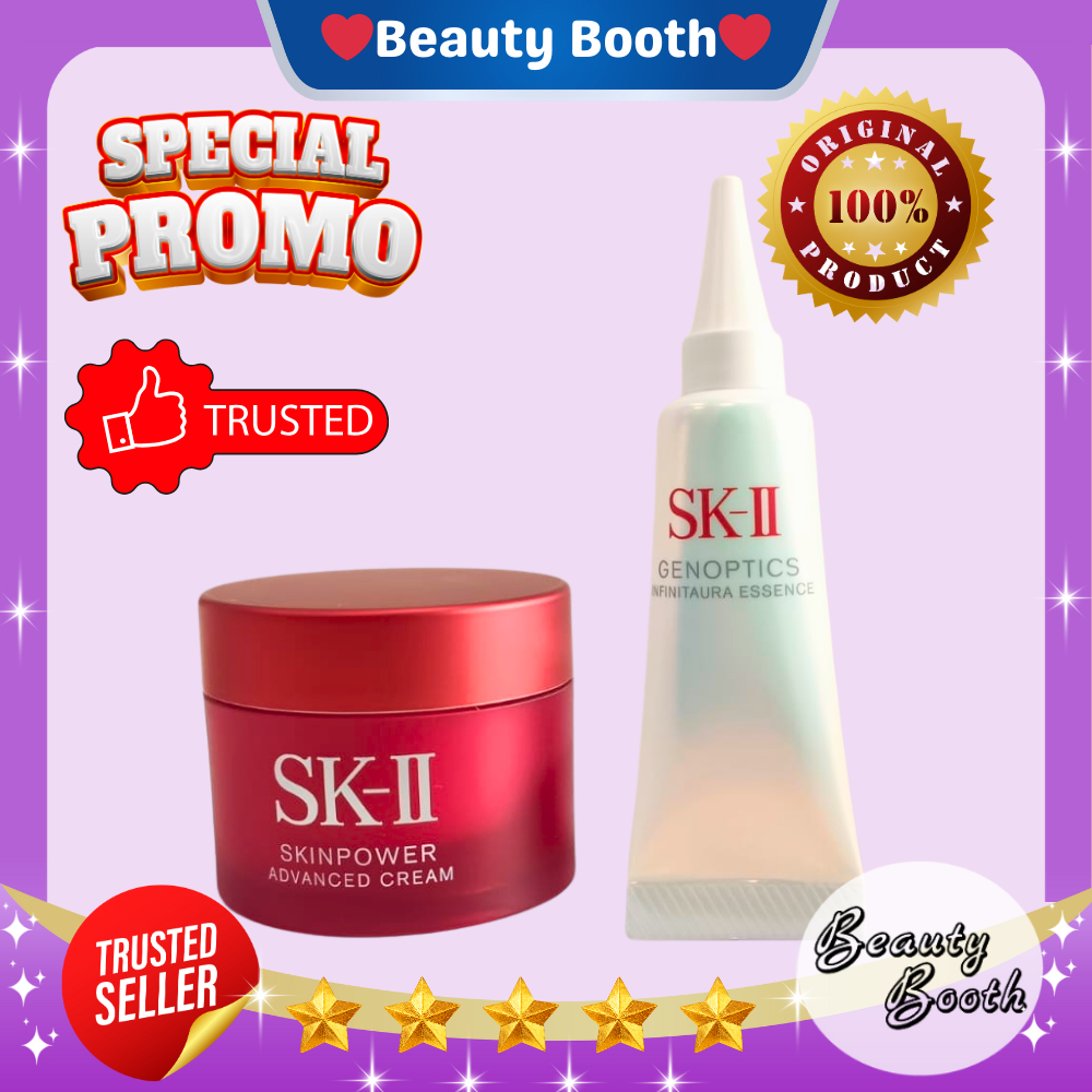 Jual SK-II SKII SK2 Skinpower Advanced Cream 15gr + Infinitaura Essence ...