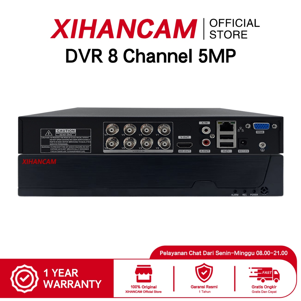 Jual XIHANCAM DVR CCTV 8 Channel 5MP Audio XVR 8CH/4CH Smart Security ...