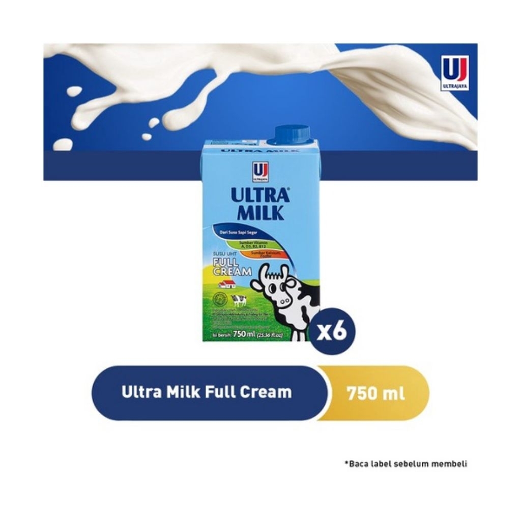 Jual Ultra Milk UHT Full Cream 750 ML | Shopee Indonesia