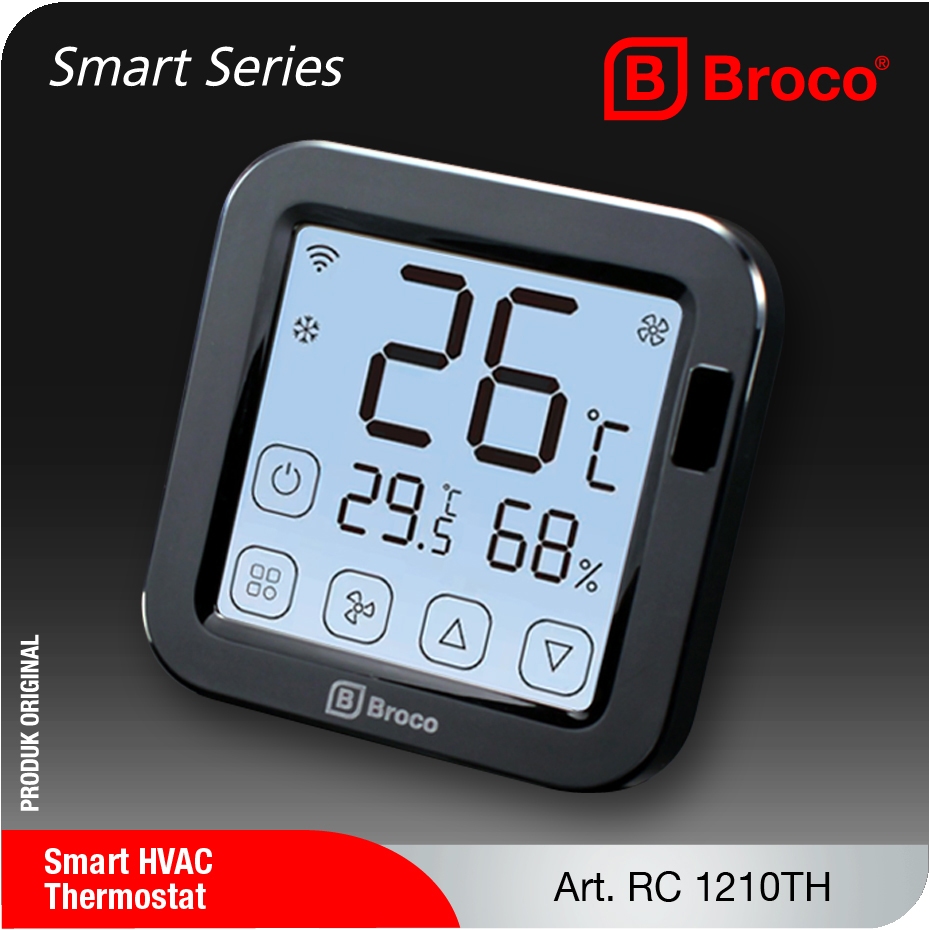 Jual BROCO Smart HVAC Thermostat with Temperature & Humidity Sensor ...