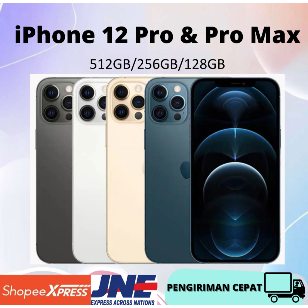 Jual iPhone 12 Pro Dan 12 Pro Max 128GB/256GB Second Bergaransi Fullset ...