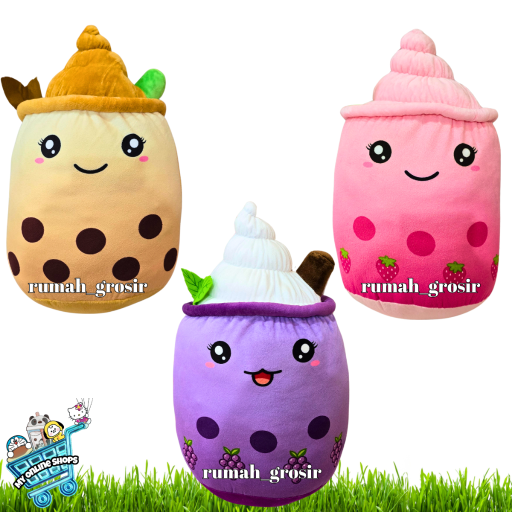 Jual Boneka Boba Bubble Brown Sugar Milk Tea Besar | Shopee Indonesia