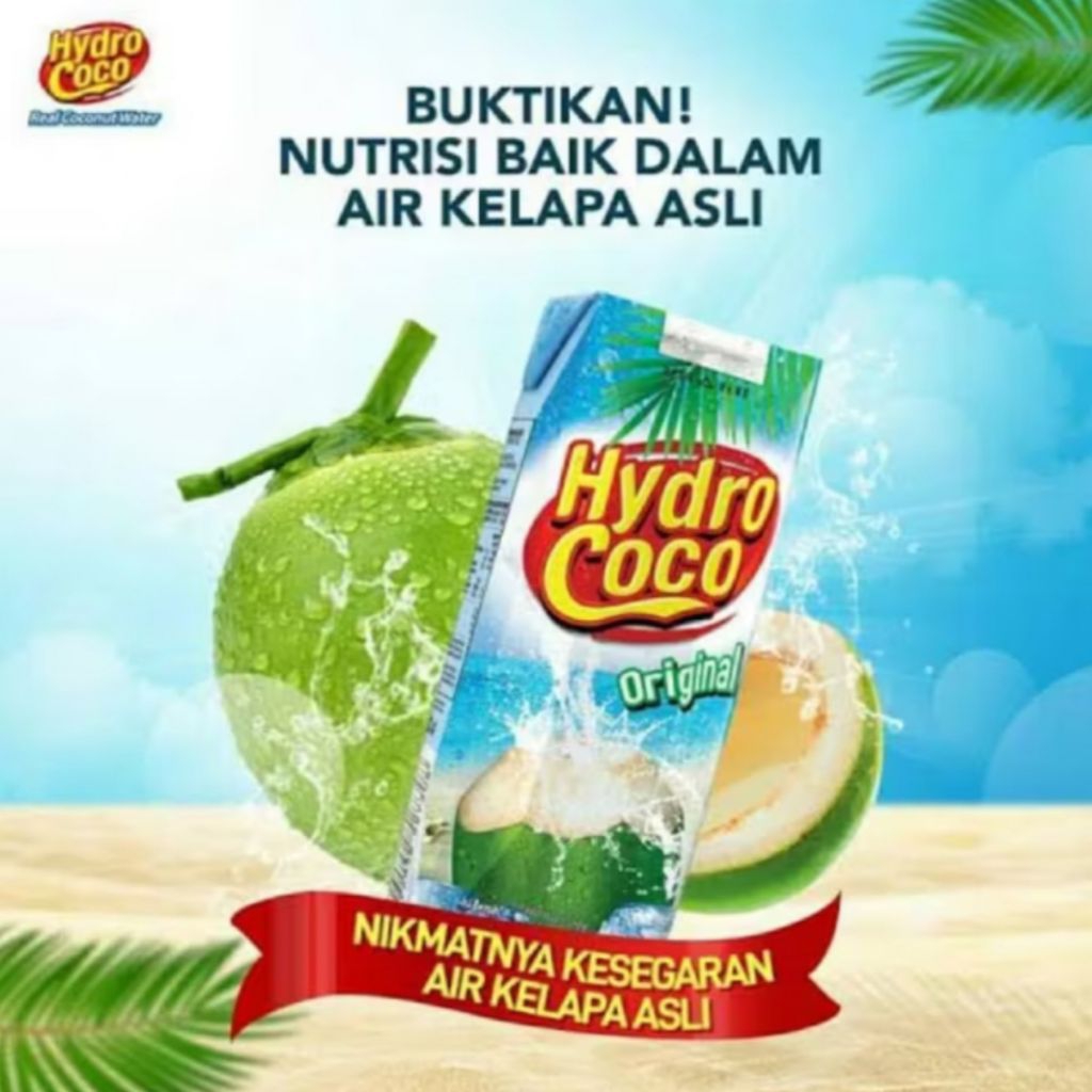 Jual Hydro Coco Air Kelapa Asli 250ml 1Dus isi 24 pcs | Shopee Indonesia