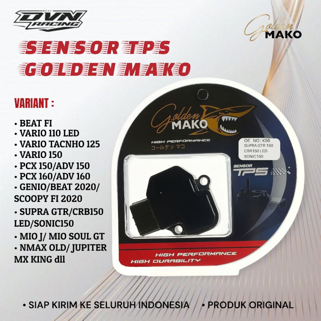 Jual SENSOR TPS ( THROTTLE POSITION SENSOR) GOLDEN MAKO HONDA YAMAHA ...