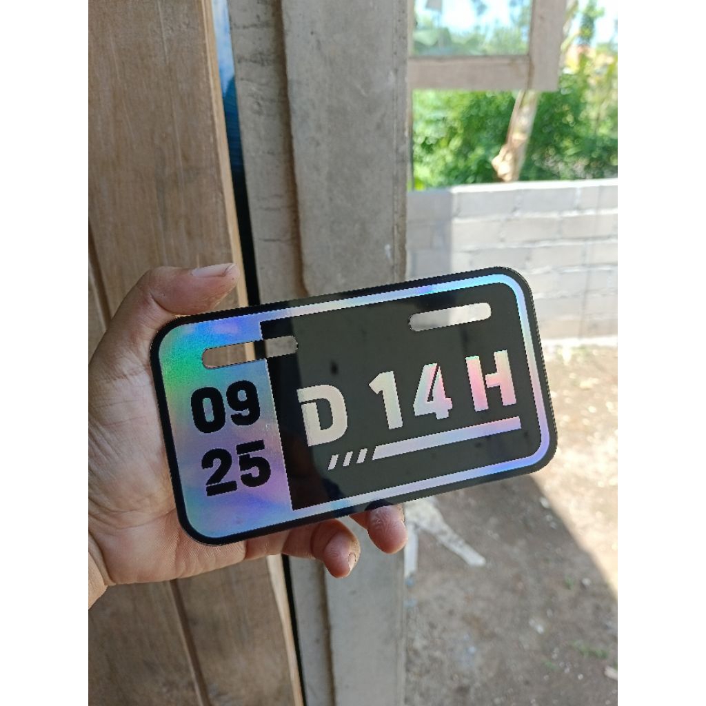 Jual Plat Sepeda Listrik Custom Hologram | Shopee Indonesia