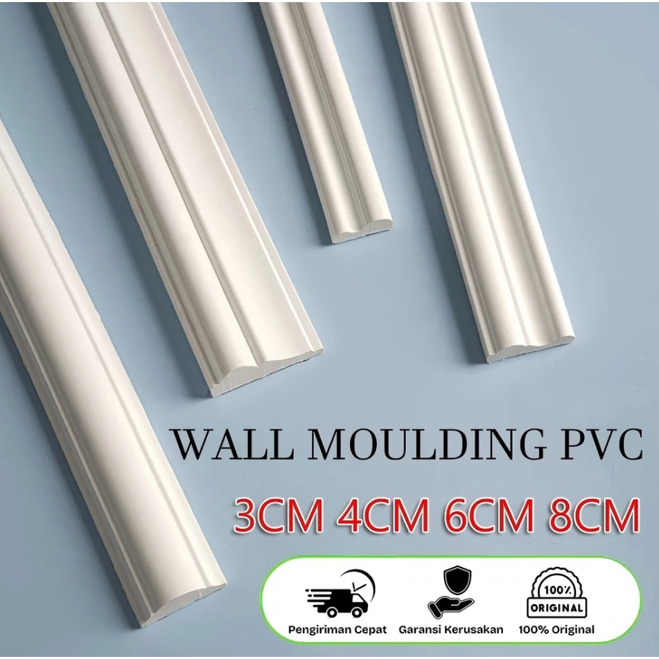 Jual Store_Nolimit List Plafon Wall Moulding Pvc 3Meter List Border ...