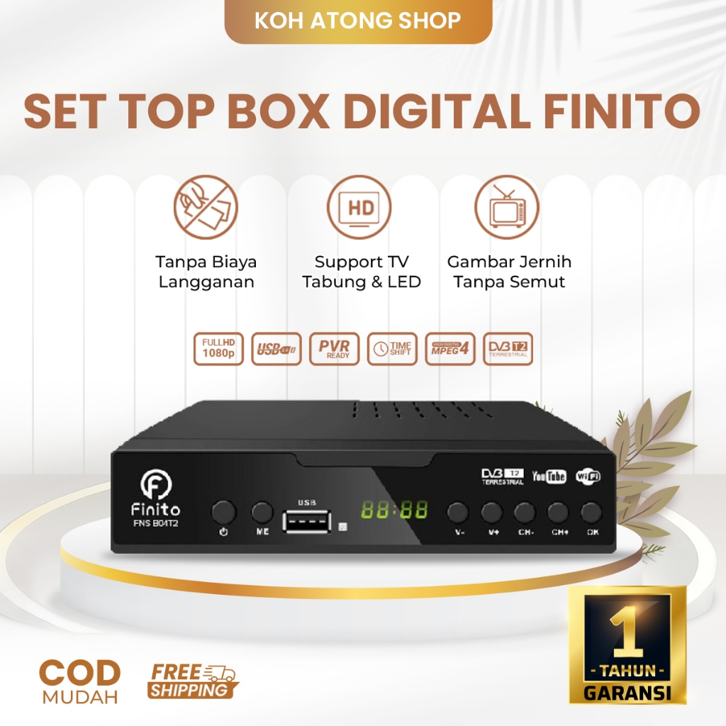 Jual [STB] Set Top Box TV Digital DVB-T2 Plat Besi Anti Panas | STB ...