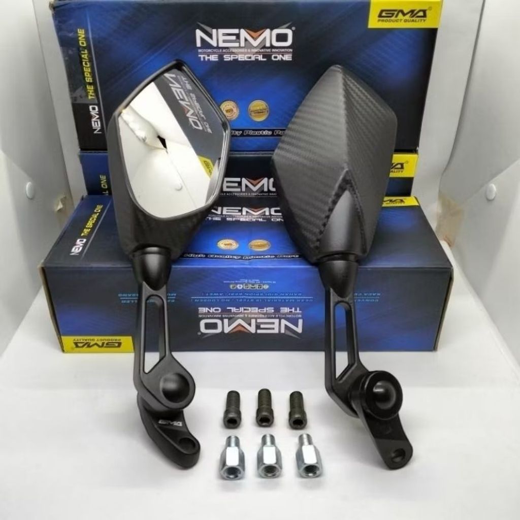 Jual Spion Ducati Nemo 1008 Motif Carbon Kaca Putih Nmax Neo XMAX Vario ...