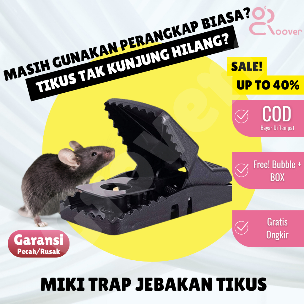 Jual Perangkap Tikus Jepit Mousetrap Jepret Portable Automatis Alat ...
