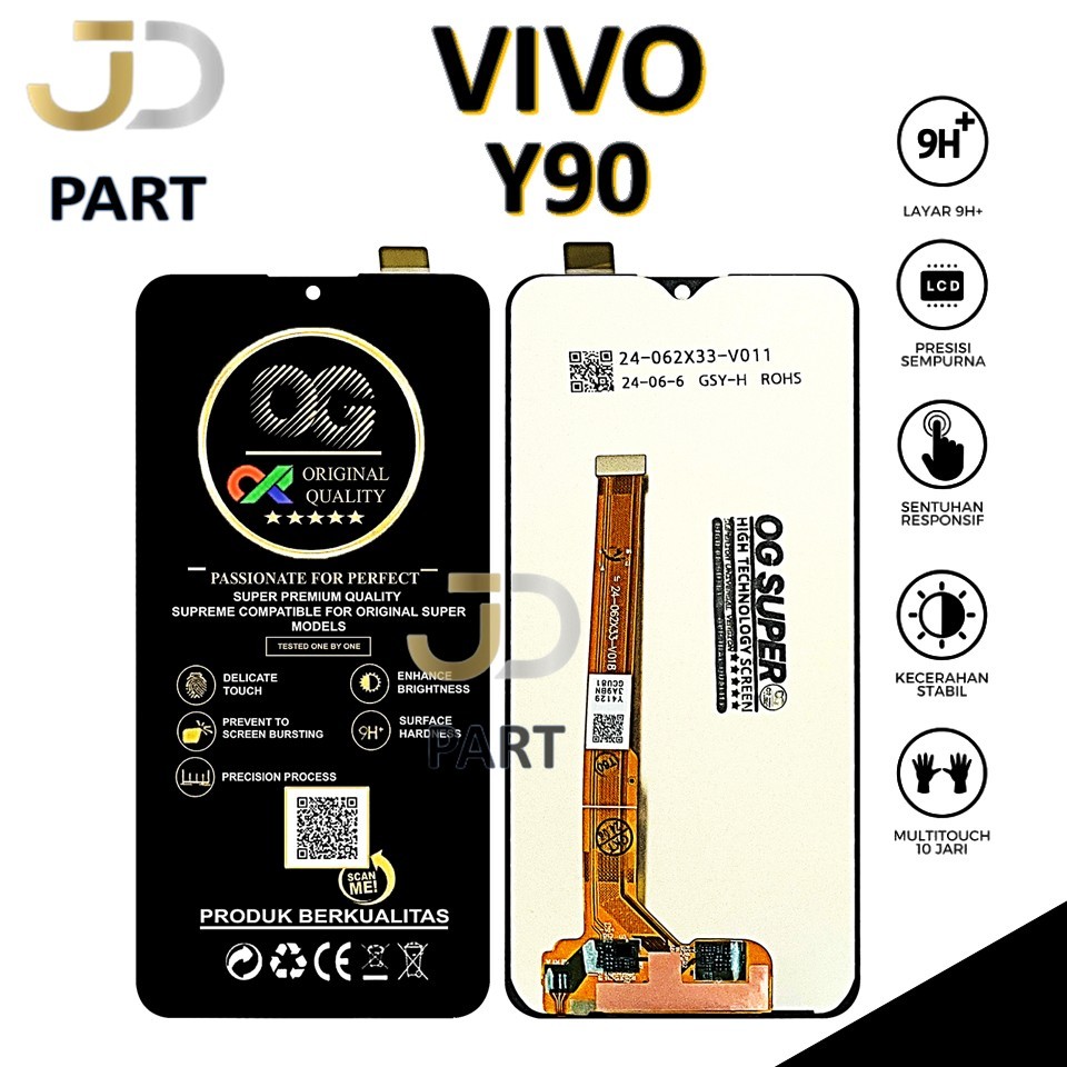 Jual LCD TOUCHSCREEN VIVO Y90 ORIGINAL 100% COMPLETE FULLSET | Shopee ...