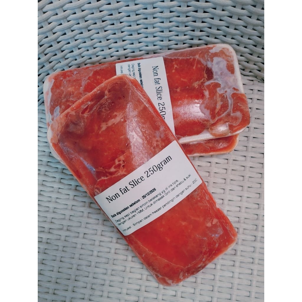 Jual Beef Slice Non FAT / Beef Slice tanpa lemak / Beef Slice 250 gram ...