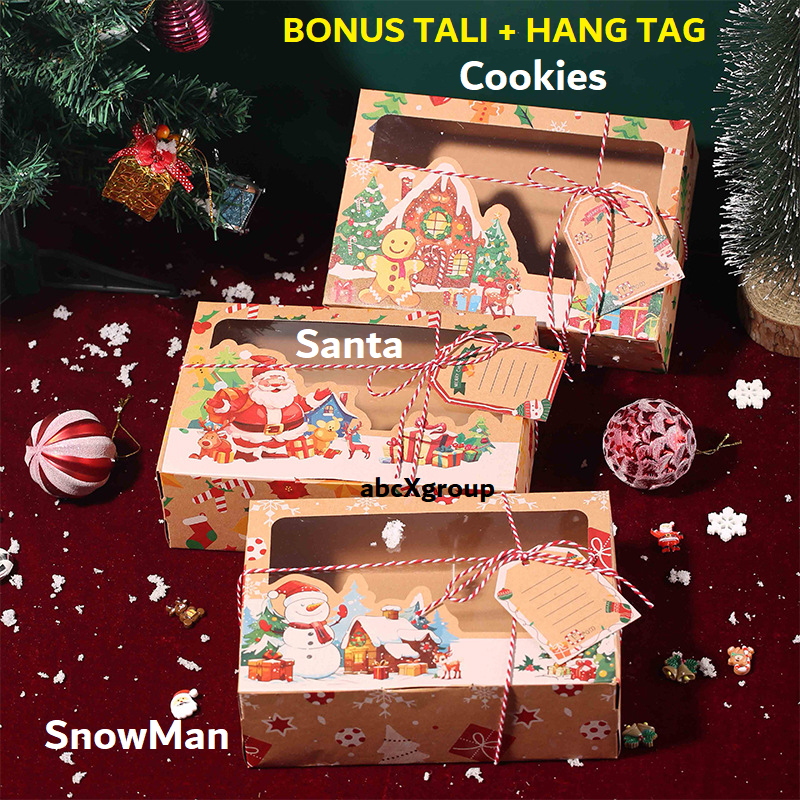 Jual [3] BoX Kue Cookies Natal Christmas, Hampers BoX Natal, Gift BoX ...