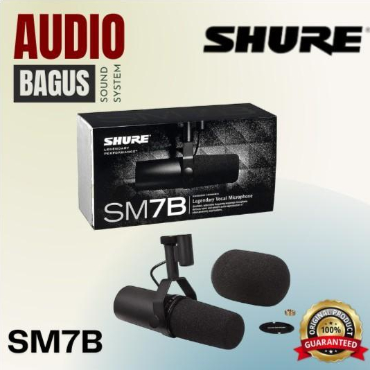 Jual Microphone SHURE SM7B / SM-7B / SM 7 B / SM 7B Mic Studio | Shopee ...