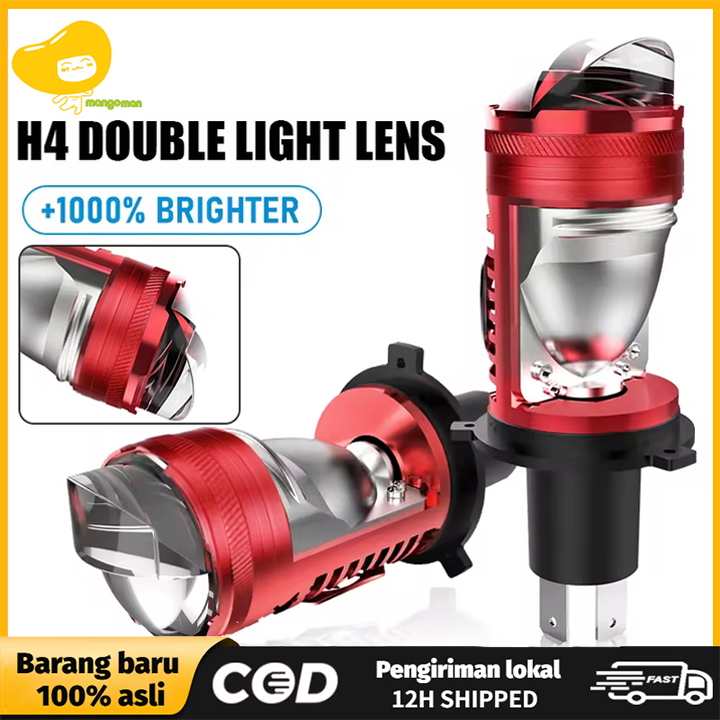 Jual Lampu Projector LED H4 160W PROJECTOR BILED Cahaya Terang ...