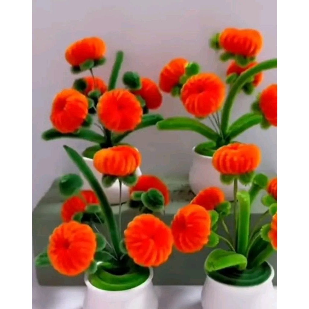 Jual bunga orange bunga modelan jeruk | Shopee Indonesia