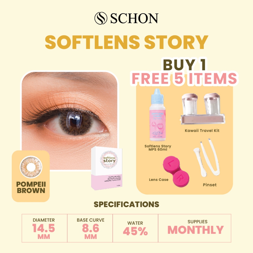 Jual [KOREAN LADYNAYOAN APPROVED] BUY 1 FREE 5 ITEM Softlens Story ...
