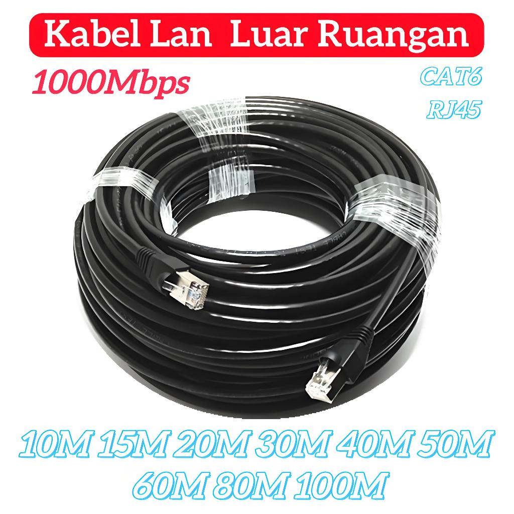 Jual 10M-100M Kabel Lan RJ45 CAT6 Luar Ruangan Cat6 Ethernet Jumper ...