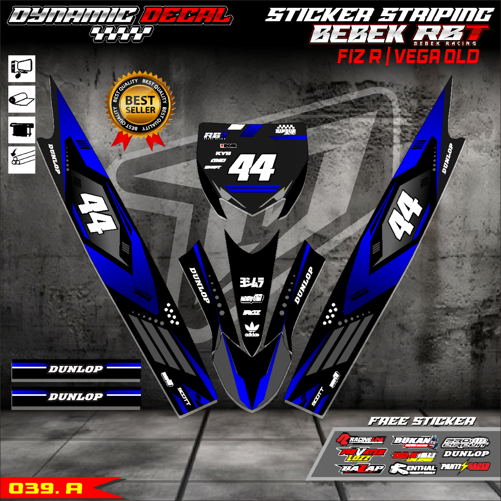 Jual (COD) Sticker Striping RBT FIZ R/VEGA OLD - Motor RBT Bebek Modif ...