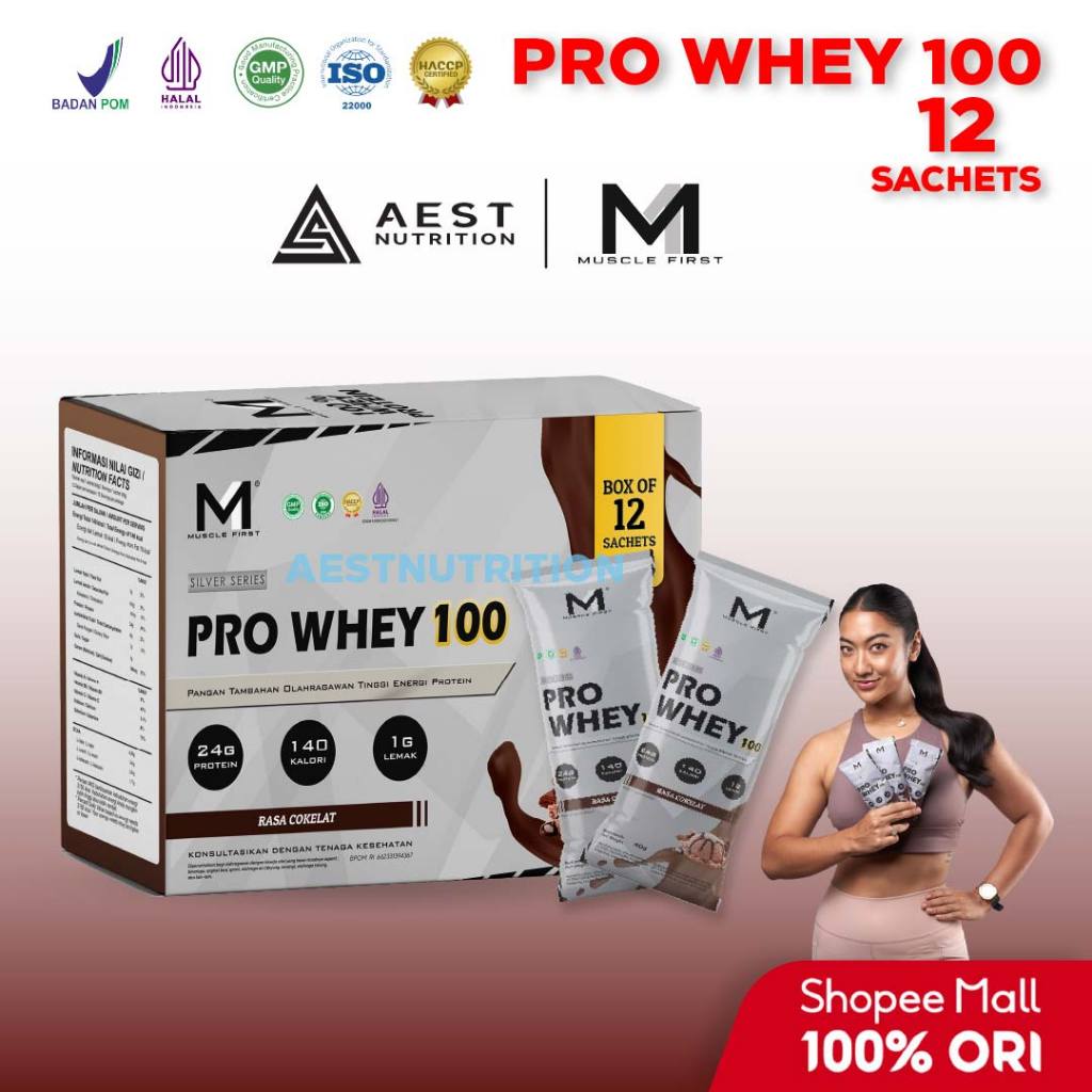 Jual Muscle First Pro Whey Box 12 Sachet - Susu Whey Protein ...