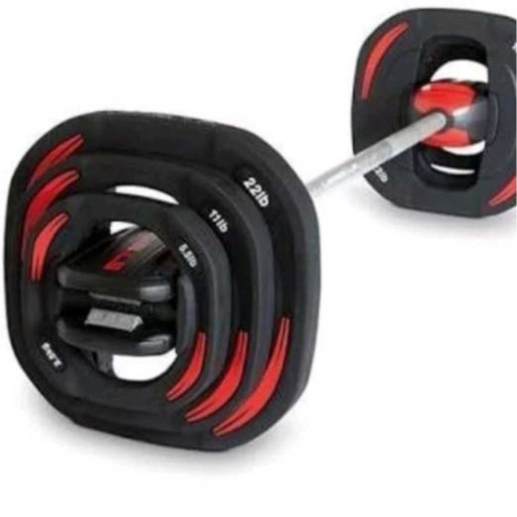 Jual Studio Smart Barbell 20kg Set dengan Desain Hitam dan Merah untuk ...