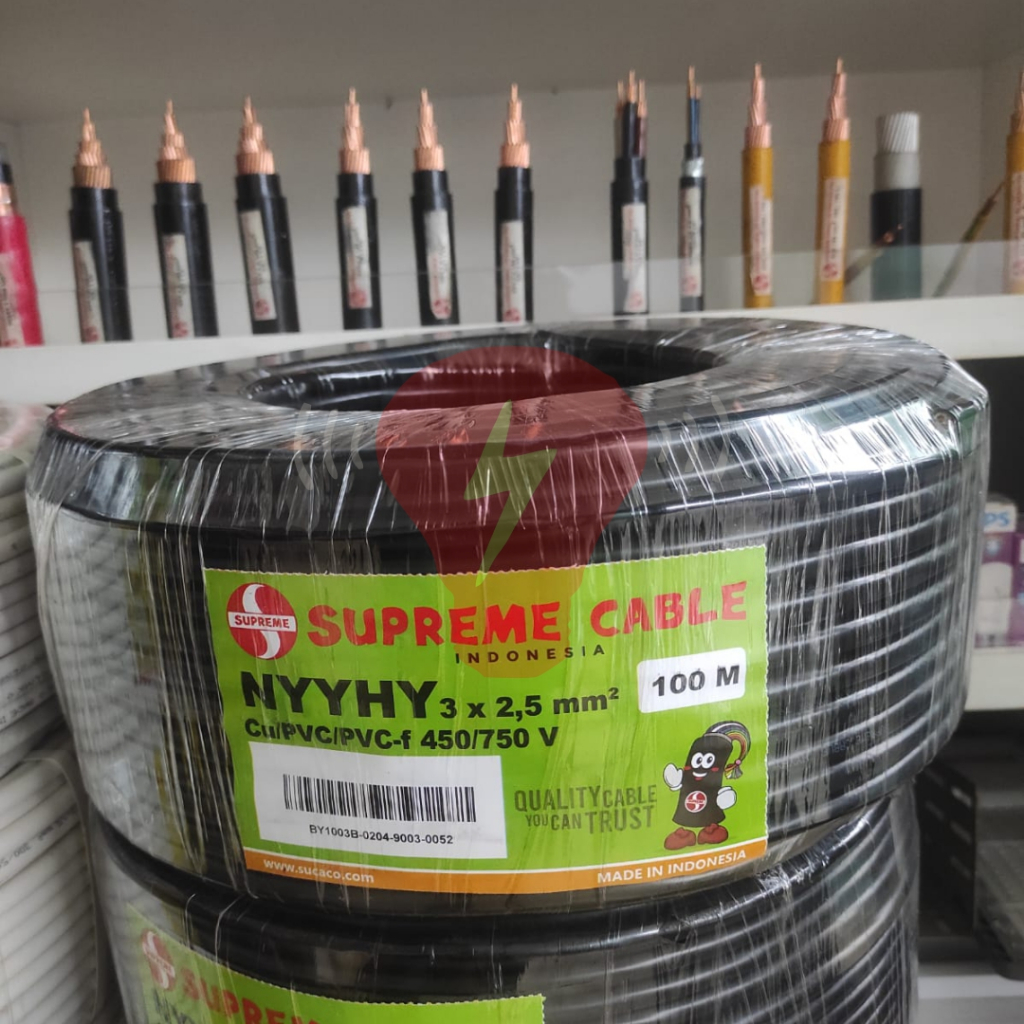 Jual Kabel NYYHY 3x2,5mm 100M Cu/PVC/PVC-f 450/750V - Supreme Cable ...