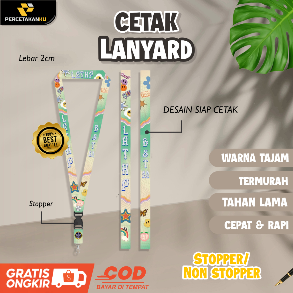 Jual Tali Lanyard Sublim Print Custom Desain Premium | Shopee Indonesia