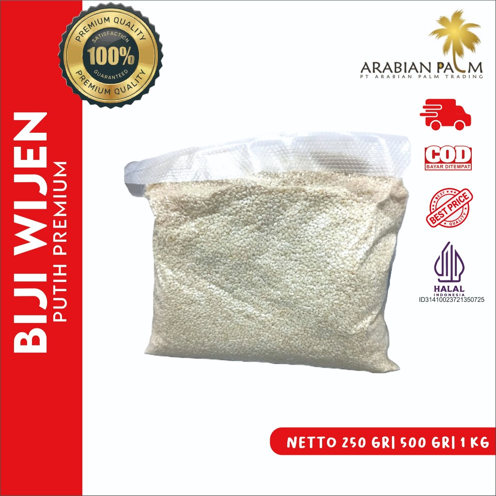 Jual Wijen Putih Premium – 250g / 500g / 1kg | Shopee Indonesia