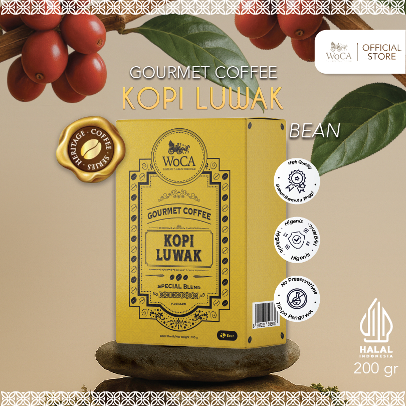 Jual WoCA Heritage Coffee Luwak Special Blend 100g | Shopee Indonesia