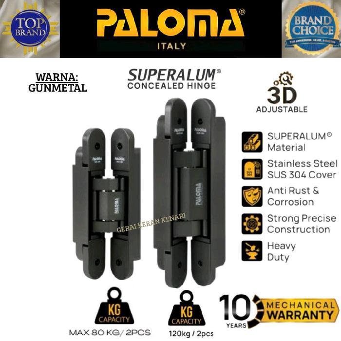 Jual Engsel Concealed PALOMA IHP 822 IHP 823 Invisible Hinge Engsel ...