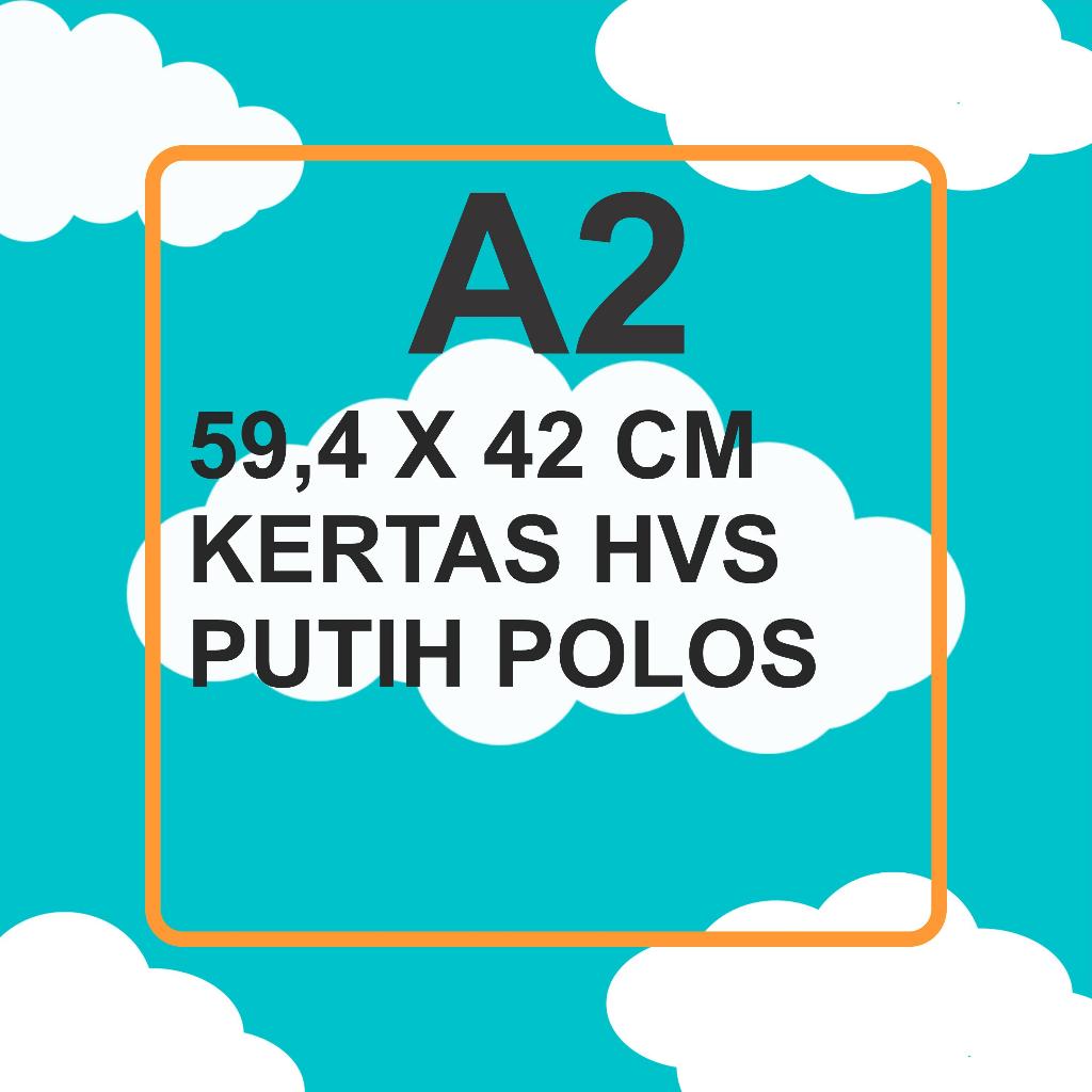 Jual Kertas HVS 80 Gram POLOS ukuran A2/5 Lembar | Shopee Indonesia
