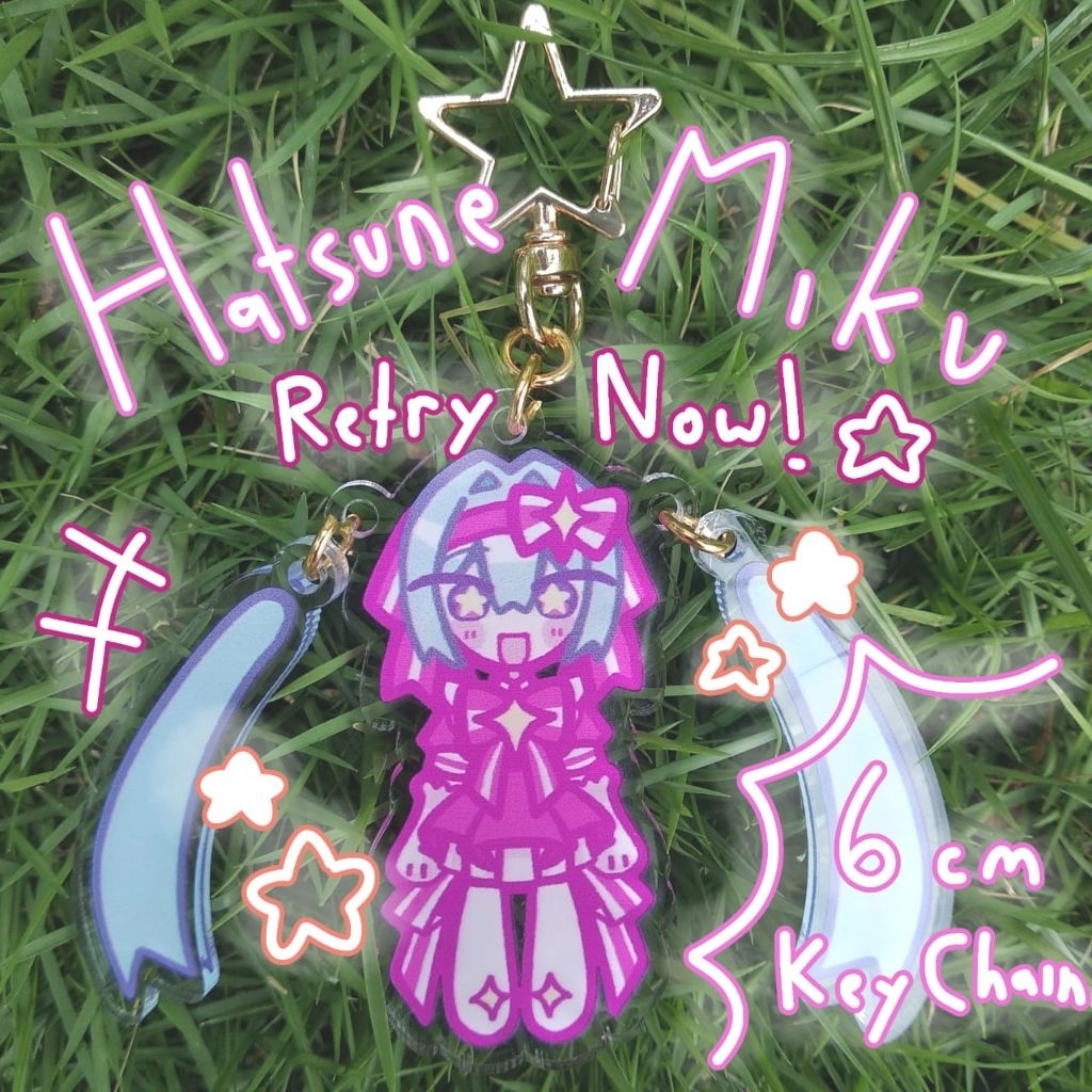 Jual Retry Now! Hatsune Miku Fan Made Keychain!☆ | Shopee Indonesia