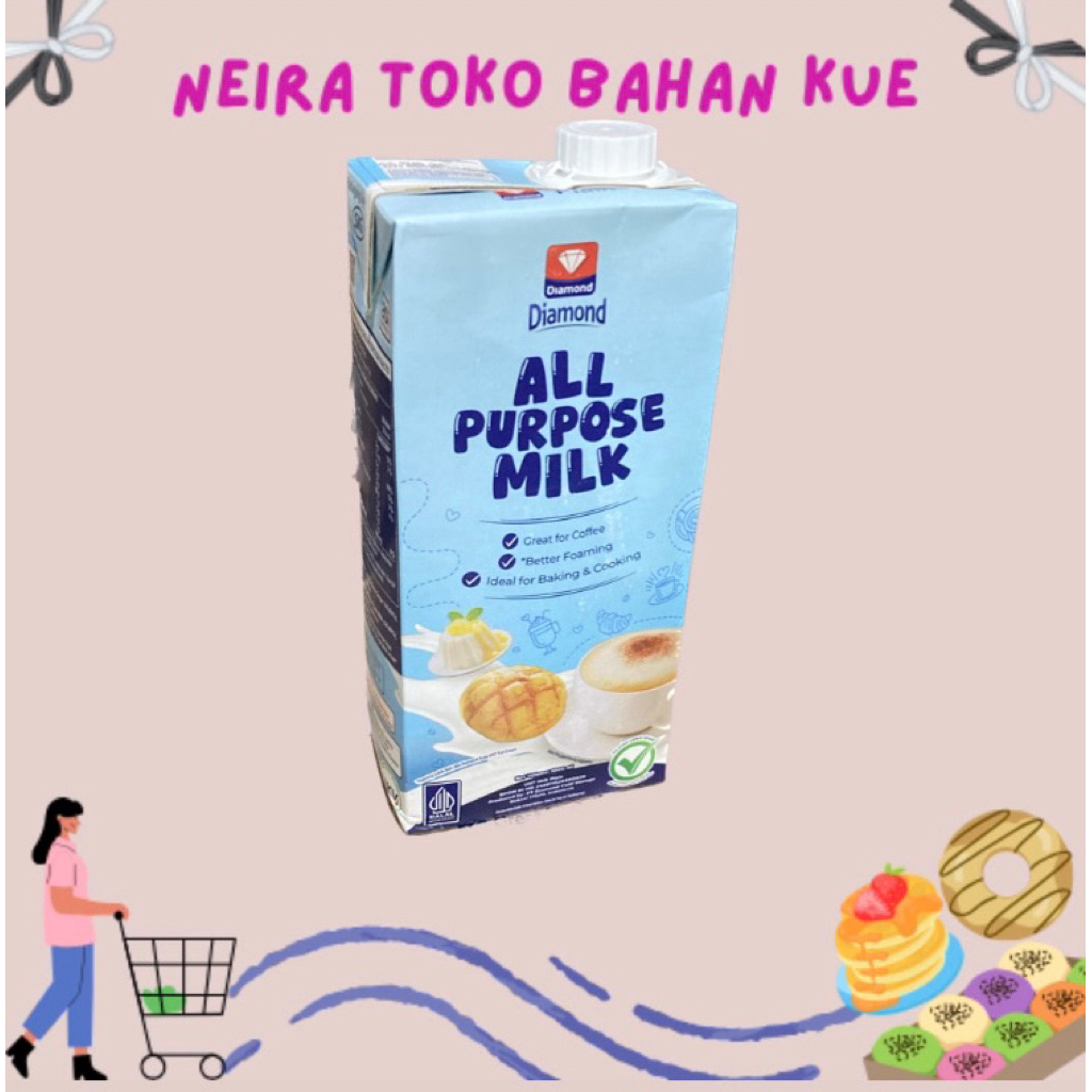Jual SUSU DIAMOND ALL PURPOSE MILK 1 LITER | Shopee Indonesia