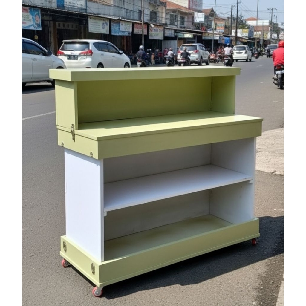 Jual Booth koper portable, Booth lipat, meja jualan, meja booth minibar ...