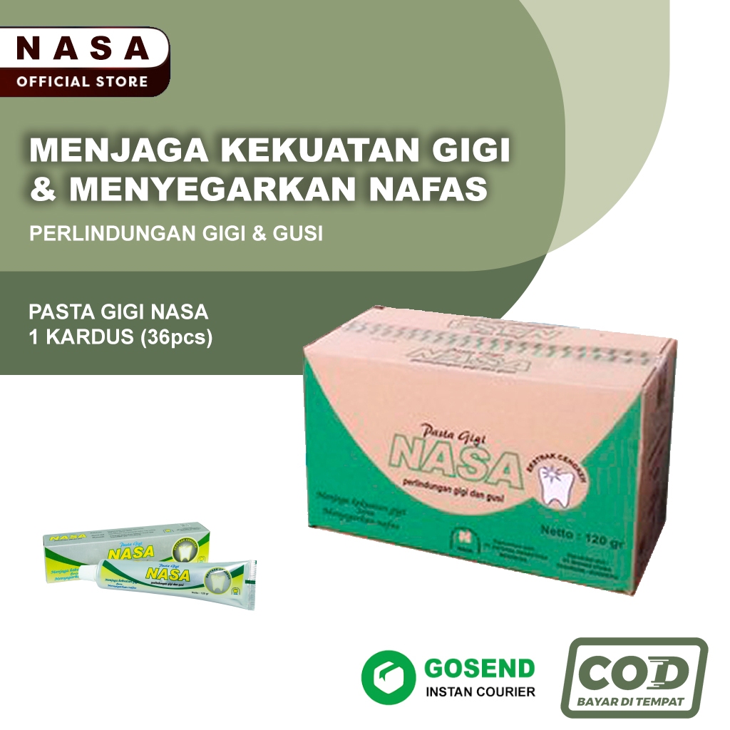 Jual Pasta Gigi NASA Original 1 DUS ISI 36 PCS | Shopee Indonesia